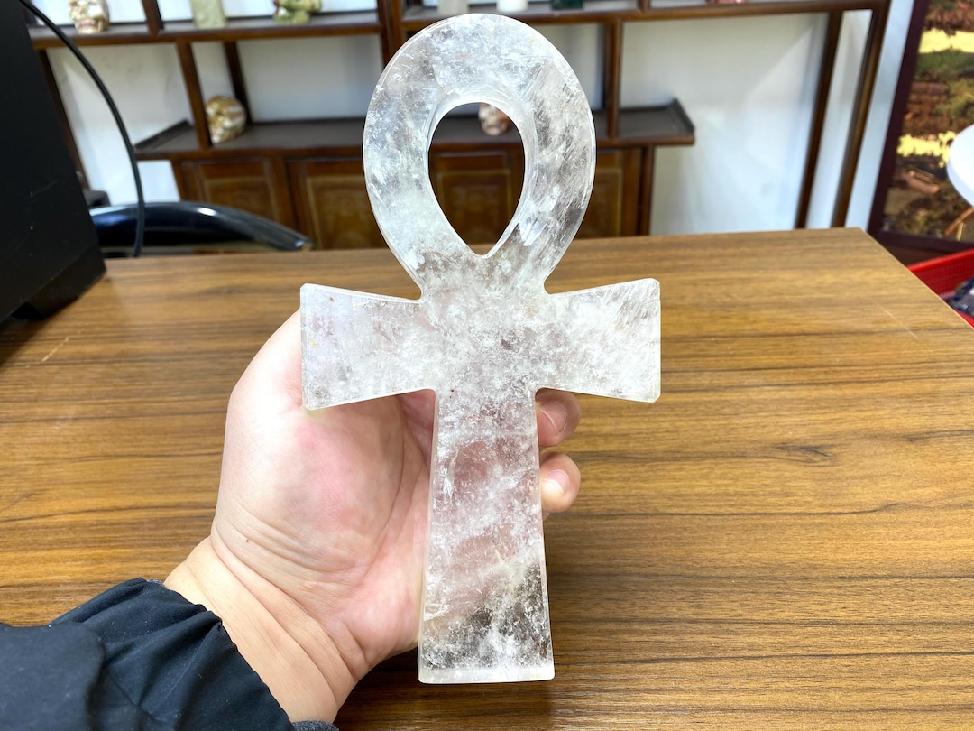 8 Natural Clear Quartz Ankh, Crystal Ankh,anka Key of Lifet,he Exorcist ...