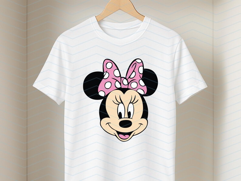 Minnie Mouse Head SVG PNG | Bow Polka Dot Clipart (digital Download) - Etsy