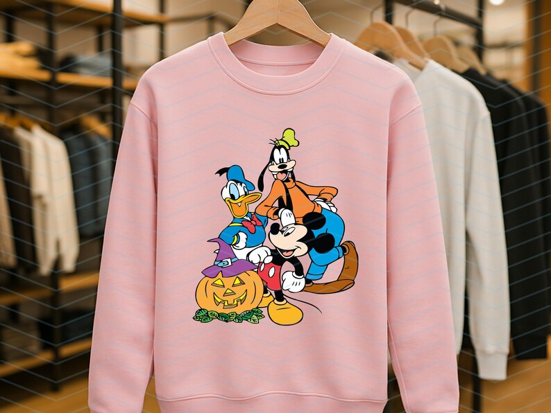 Mickey, Donald, Goofy Halloween Clipart – Disney Pumpkin SVG PNG ...