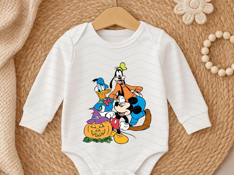 Mickey, Donald, Goofy Halloween Clipart – Disney Pumpkin SVG PNG ...