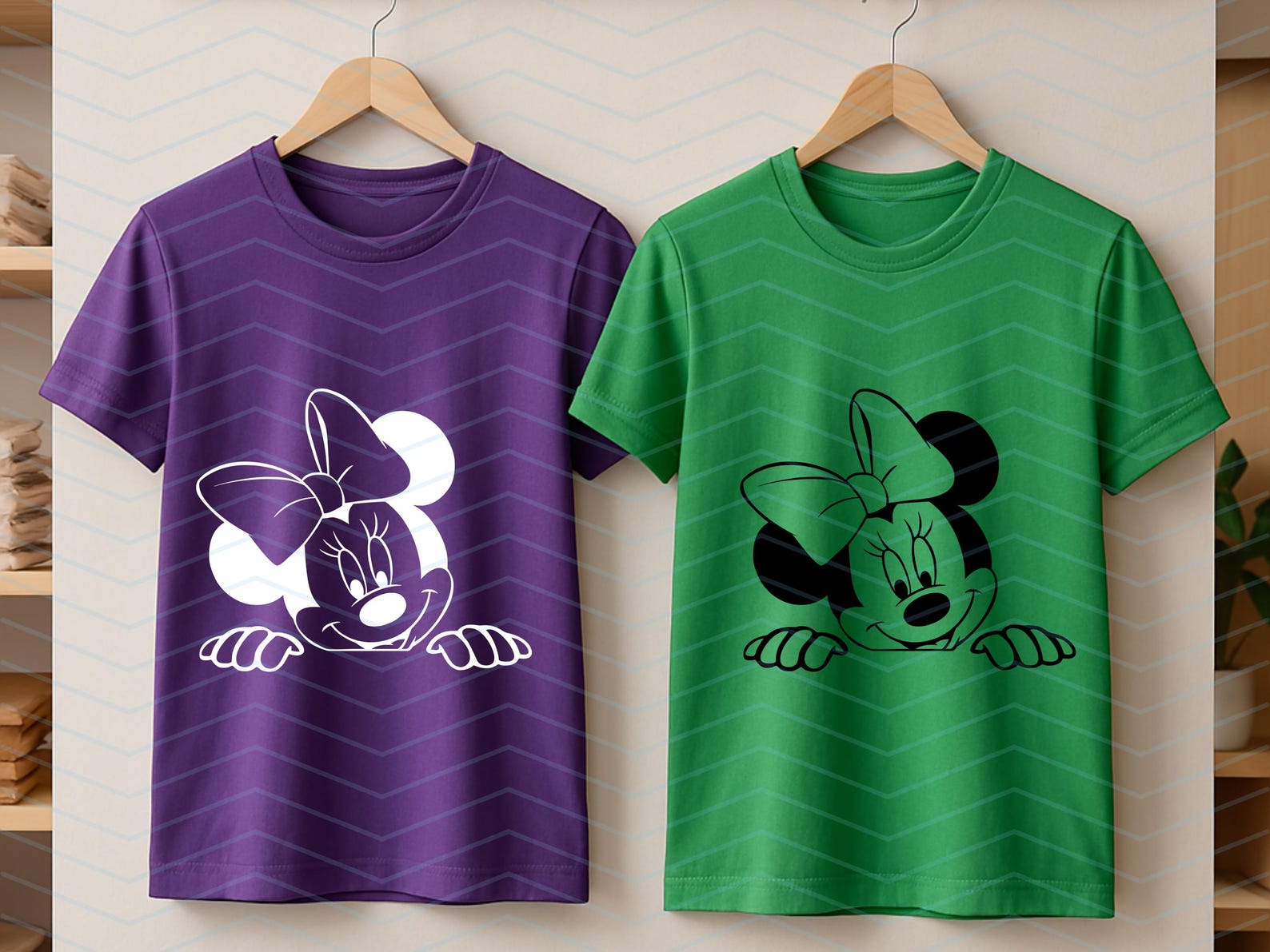 Funny Mickey Peek SVG PNG: Cartoon Character Cut File (digital Download ...