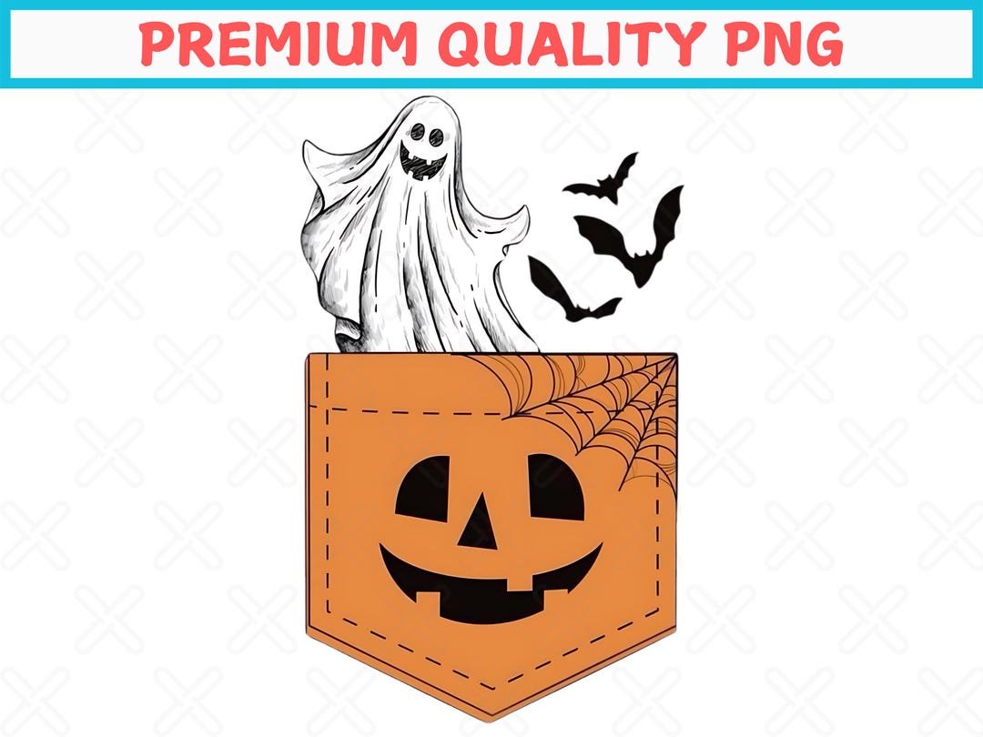 Ghost Pocket Png Cute Fall Transfer Png, Pumpkins, Spice, Autumn ...