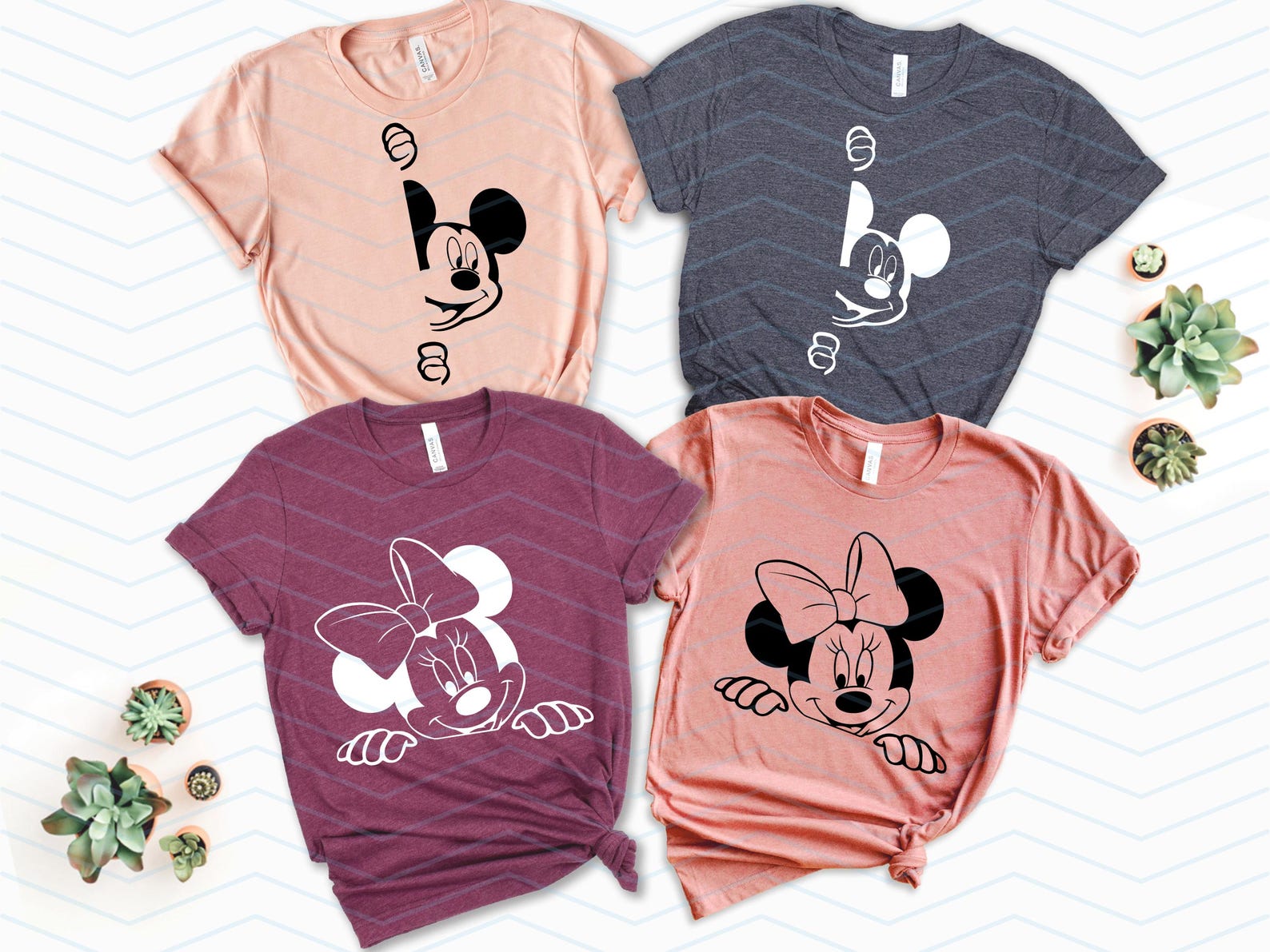 Funny Mickey Peek SVG PNG: Cartoon Character Cut File (digital Download ...