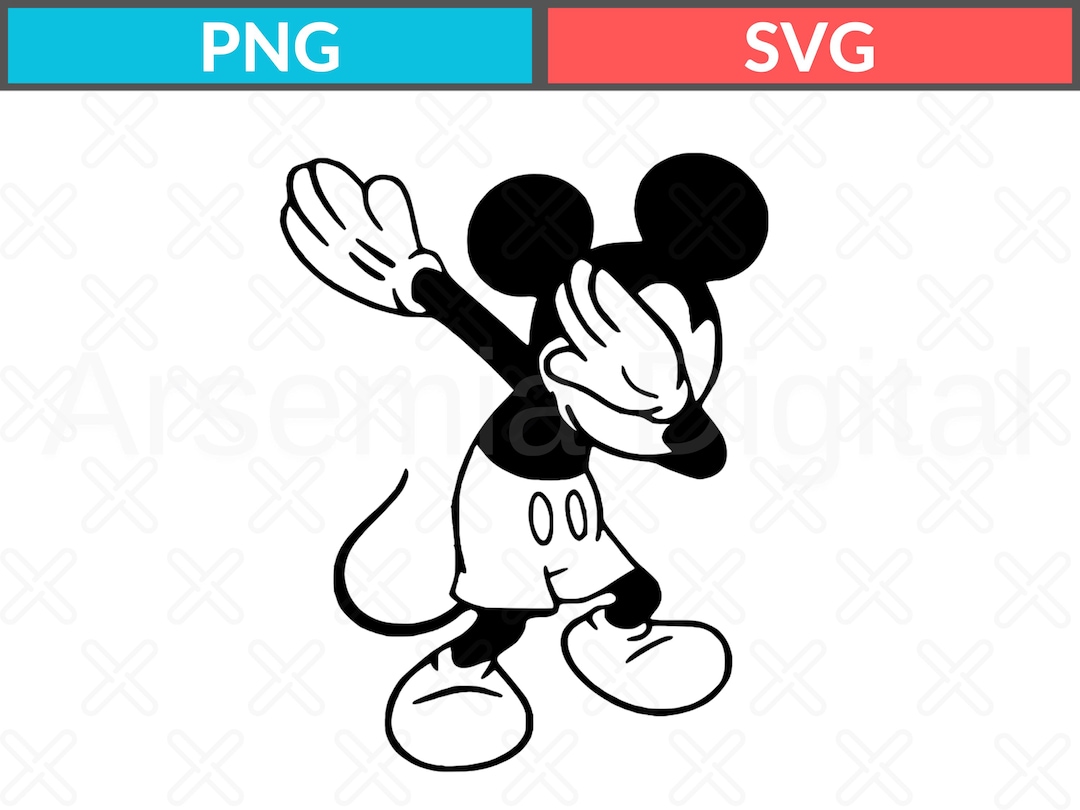 Disney Mickey Dabbing Svg, Funny Disney Png, Family Matching Svg, Funny ...