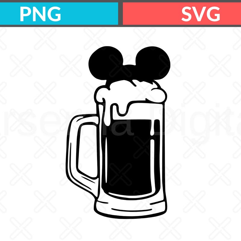 Mickey Beer Svg - Etsy