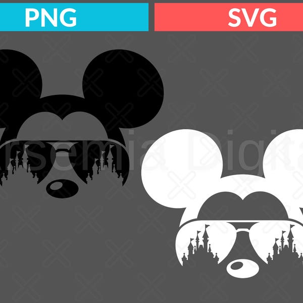 Mickey Glasses Svg - Etsy