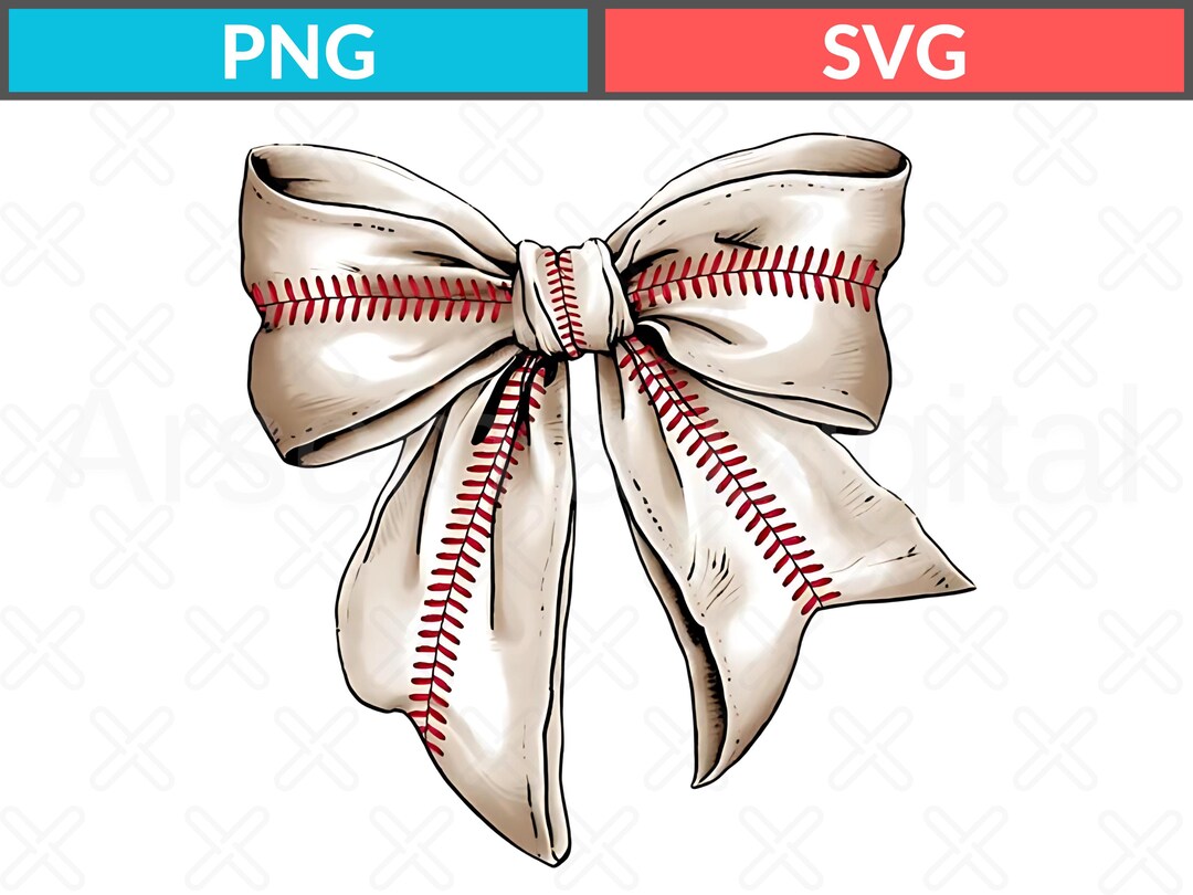 Baseball Bow Svg Comfort Colors, Baseball Game Day Png for Women ...