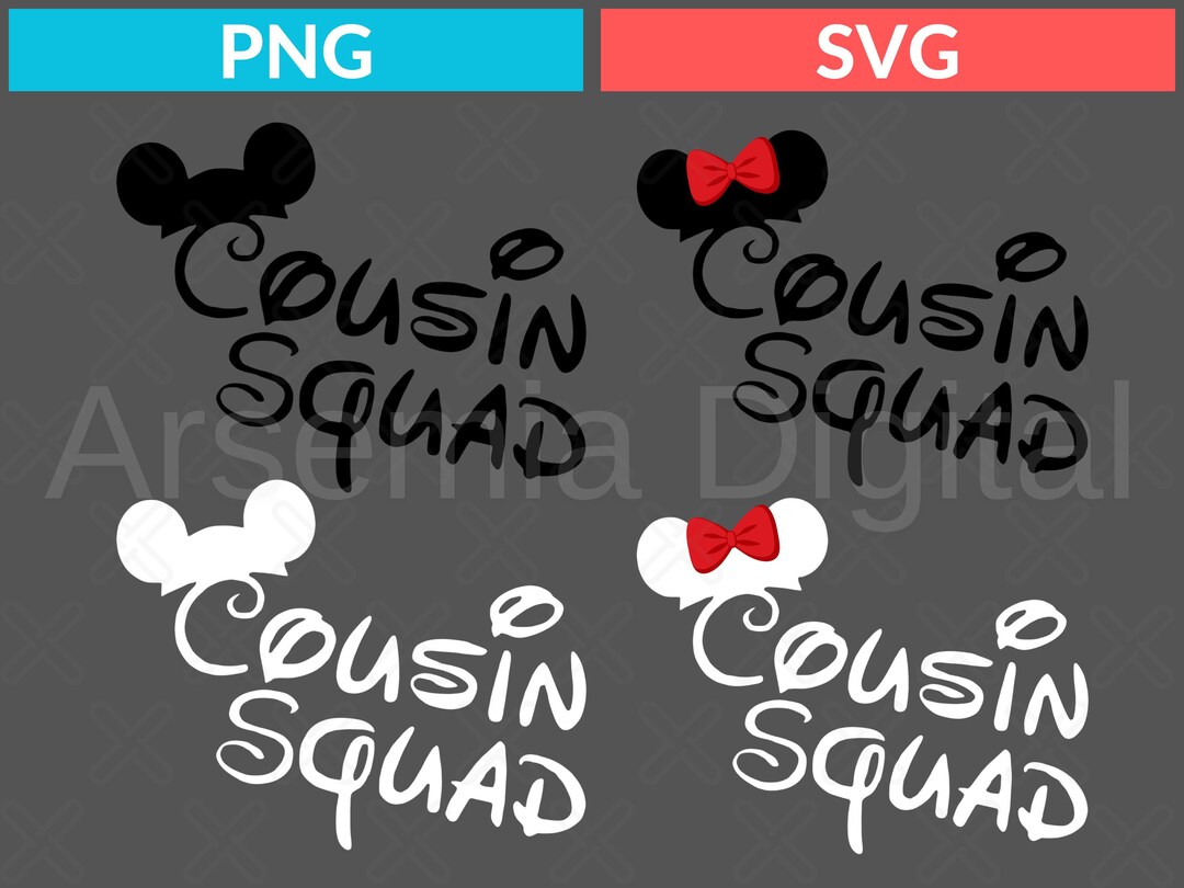 Disney Cousin Squad Svg, Disney Trip Png, Disney Cousin Trip Svg ...