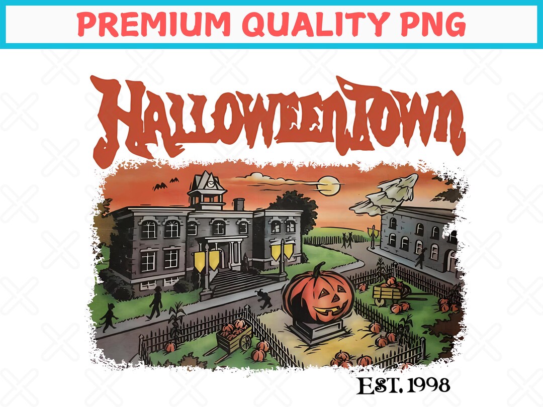 Halloweentown Est 1998 Png, Halloweentown University, Retro ...