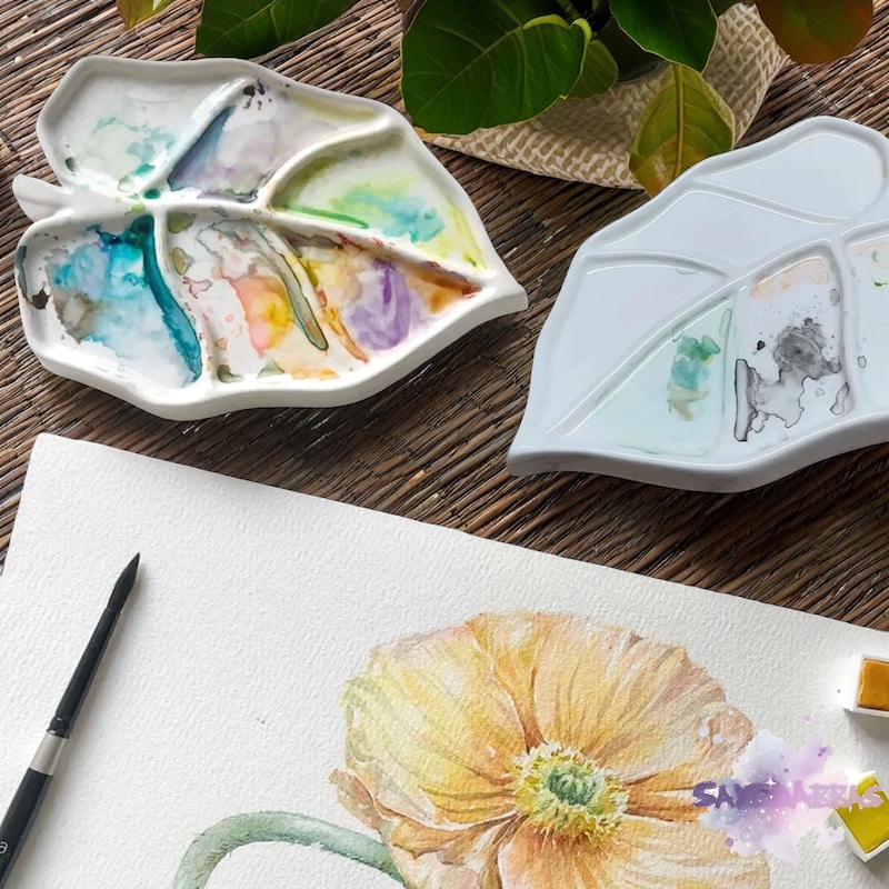 Leaf Paint Tray - Etsy UK