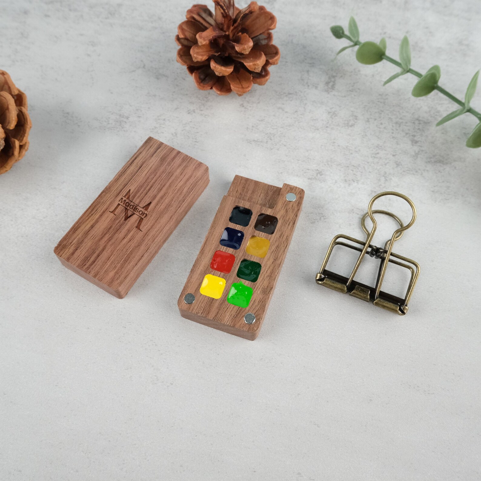 Custom Watercolor Paint Set, Personalized Travel Watercolor Set, Mini ...
