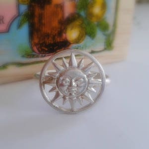 Sun Ring Sterling Silver - Sun Ring - Celestial Jewelry - Hyperion ...