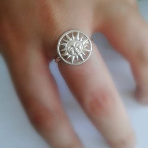 Sun Ring Sterling Silver - Sun Ring - Celestial Jewelry - Hyperion ...