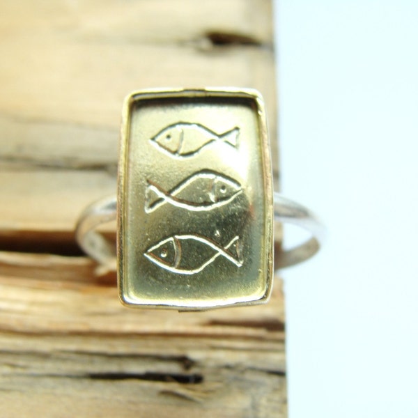 Ichthus Fish Ring - Etsy