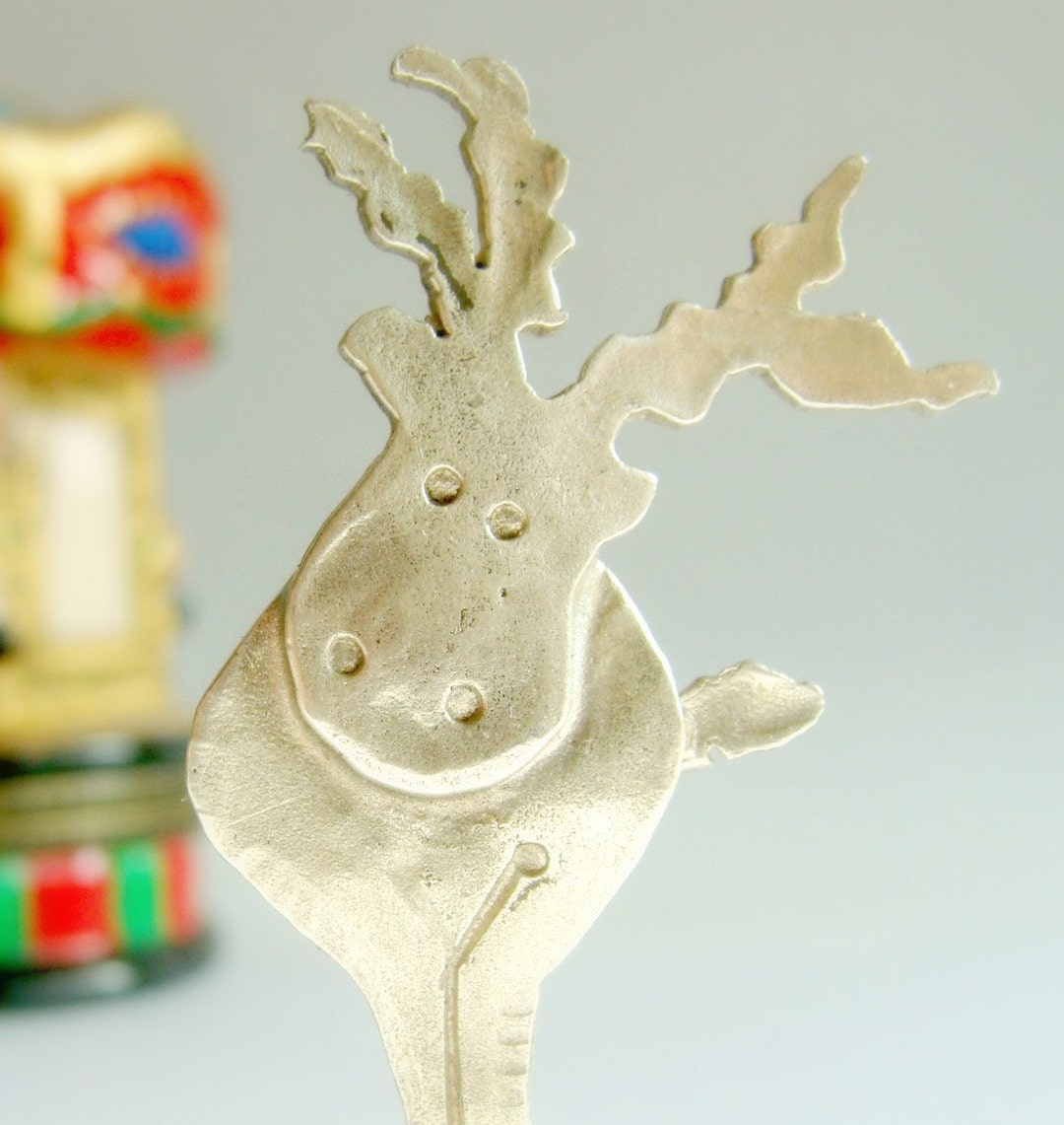 Rudolph Silver Necklace - Reindeer Sterling Silver Necklace - Sterling ...