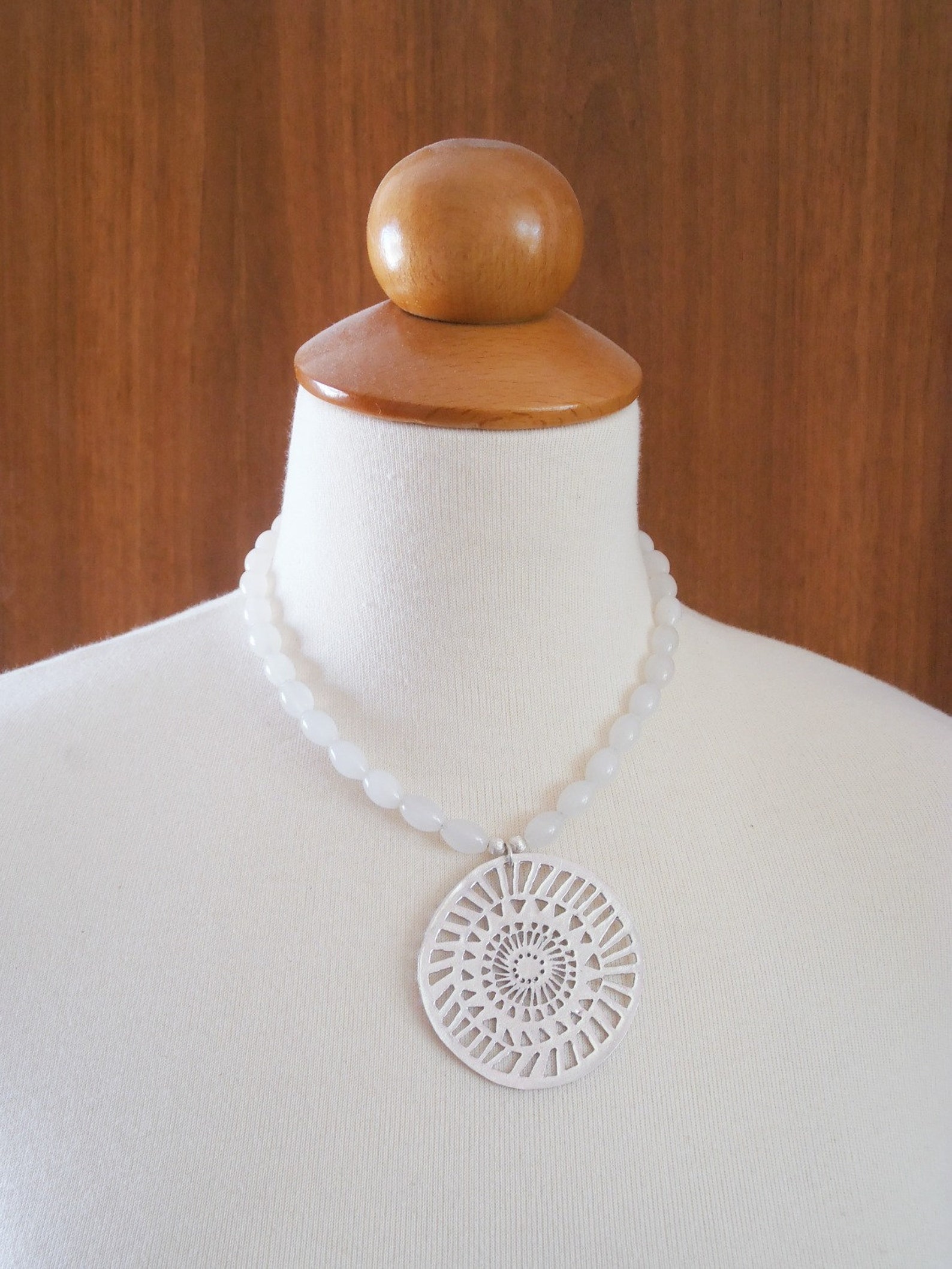 Snow Queen Necklace - Silver Geometric Necklace - Snow Queen Jewelry ...