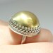 High Dome Ring Silver and Brass Dome Ring Statement Ring Sterling ...