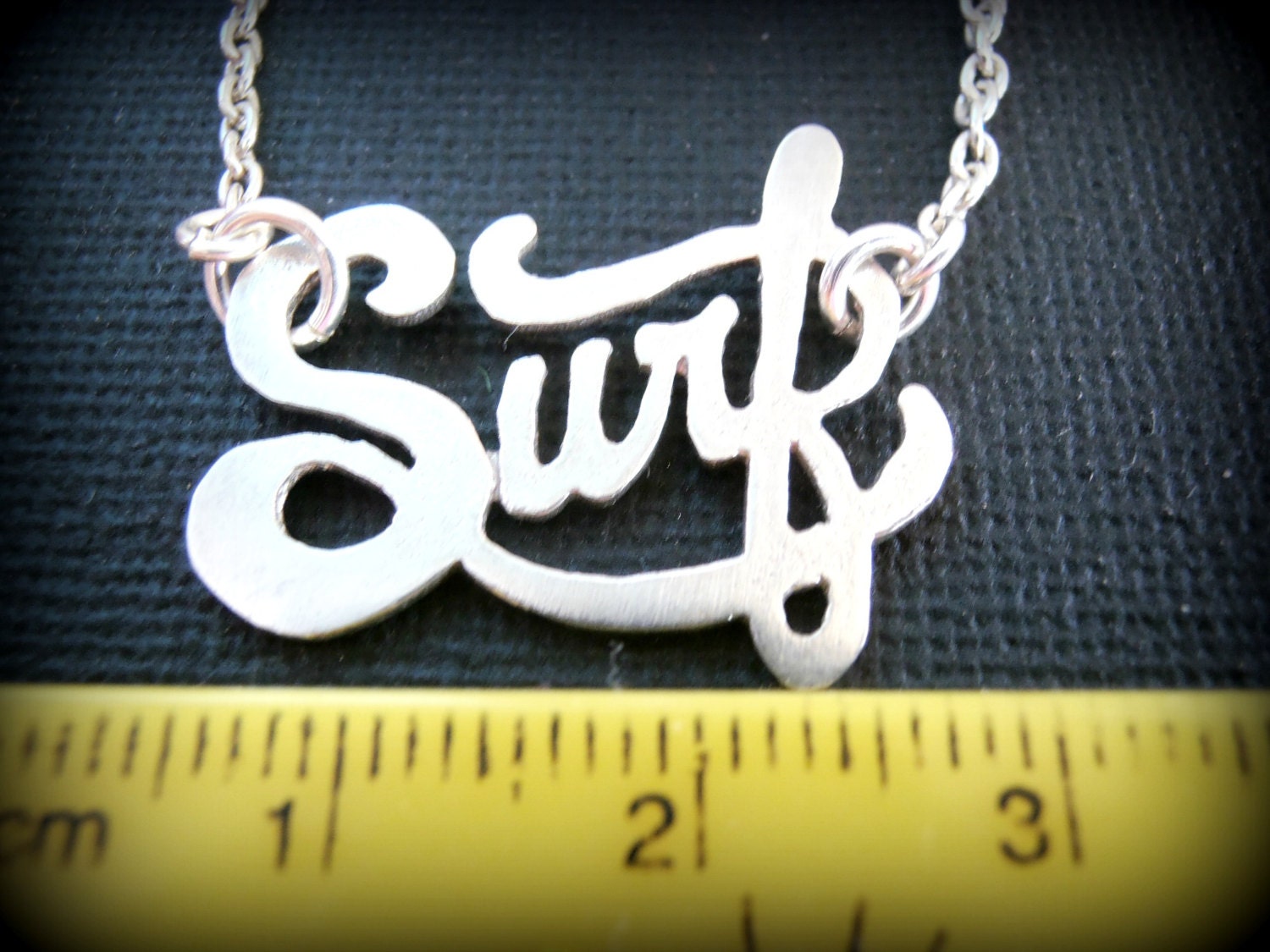 Surf Silver Jewelry - Surf Anklet - Calligraphy Custom Jewelry ...