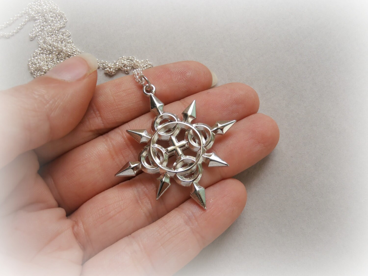 Axel's Chakram Pendant Sterling Silver - Axel's Chakram Necklace ...