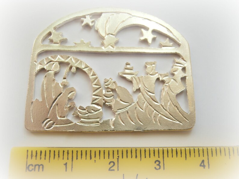 Nativity Scene Silver Necklace Christmas Nativity Scene | Etsy