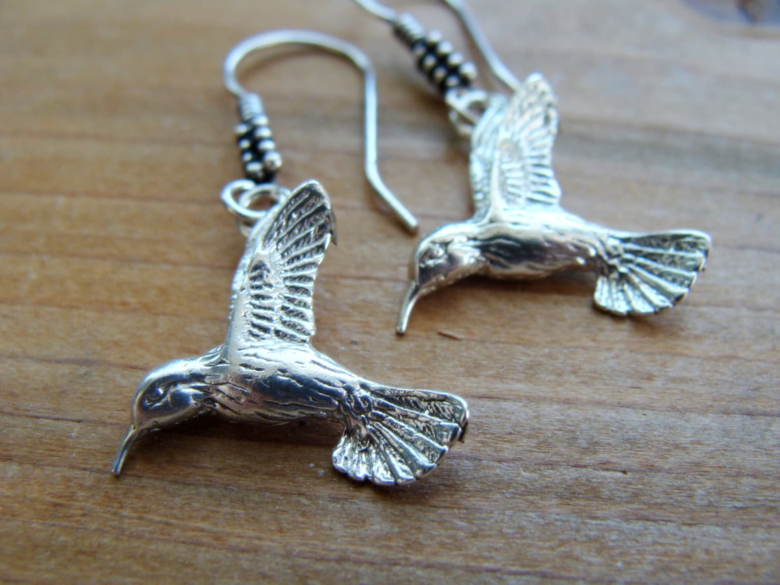 Silver Bird Earrings Bird Earrings Sterling Silver Humming - Etsy