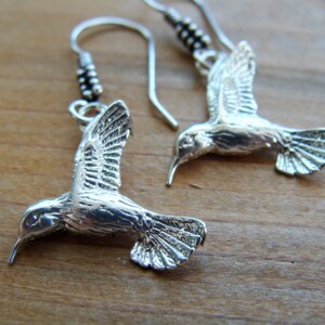 Silver Bird Earrings - Bird Earrings Sterling Silver - Humming Bird ...