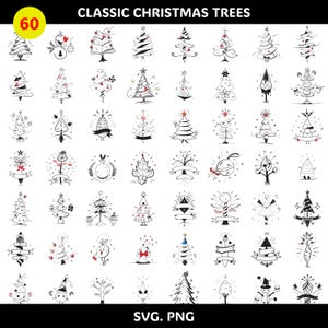 Christmas Tree SVG Bundle | Christmas Clipart & Digital Designs for ...