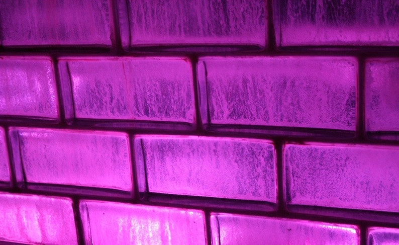 Purple Pink Glass Blocks Original Color Photo Fuchsia Abstract - Etsy