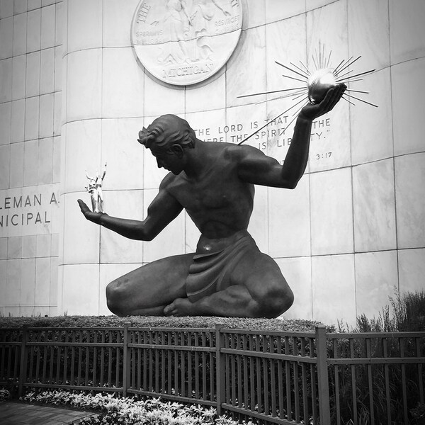 Spirit of Detroit - Etsy