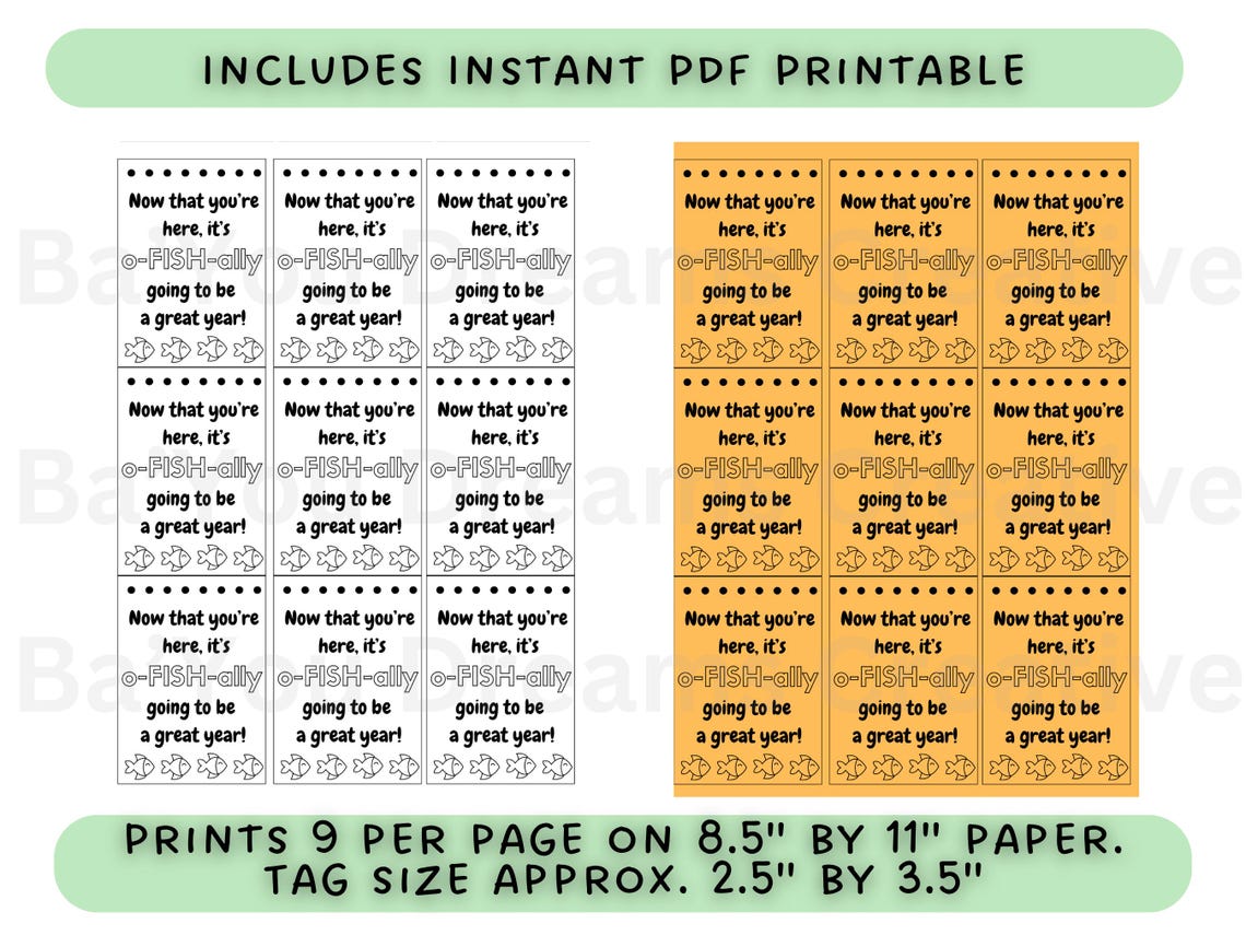 Printable Back to School Gift Tag, First Day of School Gift Tag for ...