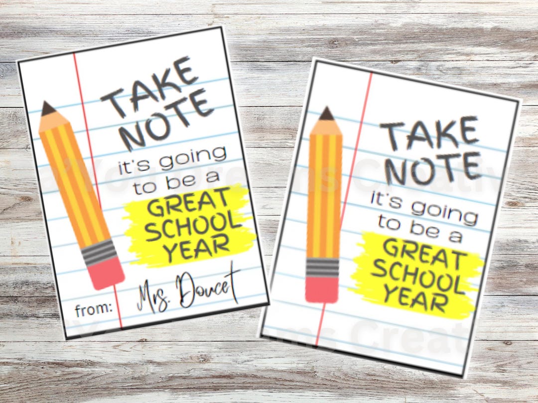 Printable Back to School Gift Tag, Student Gift Label, Instant Download ...