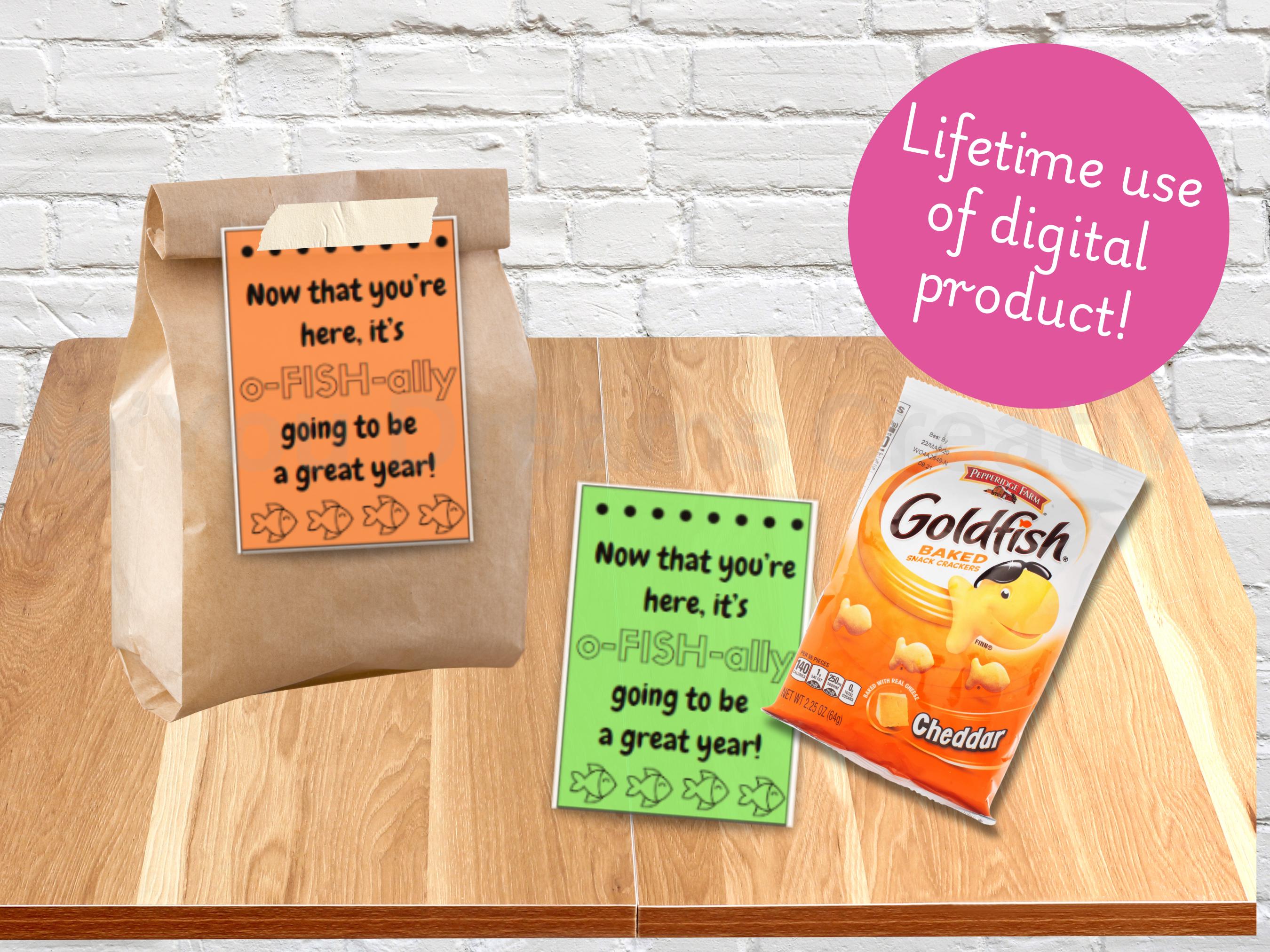 Printable Back to School Gift Tag, First Day of School Gift Tag for ...