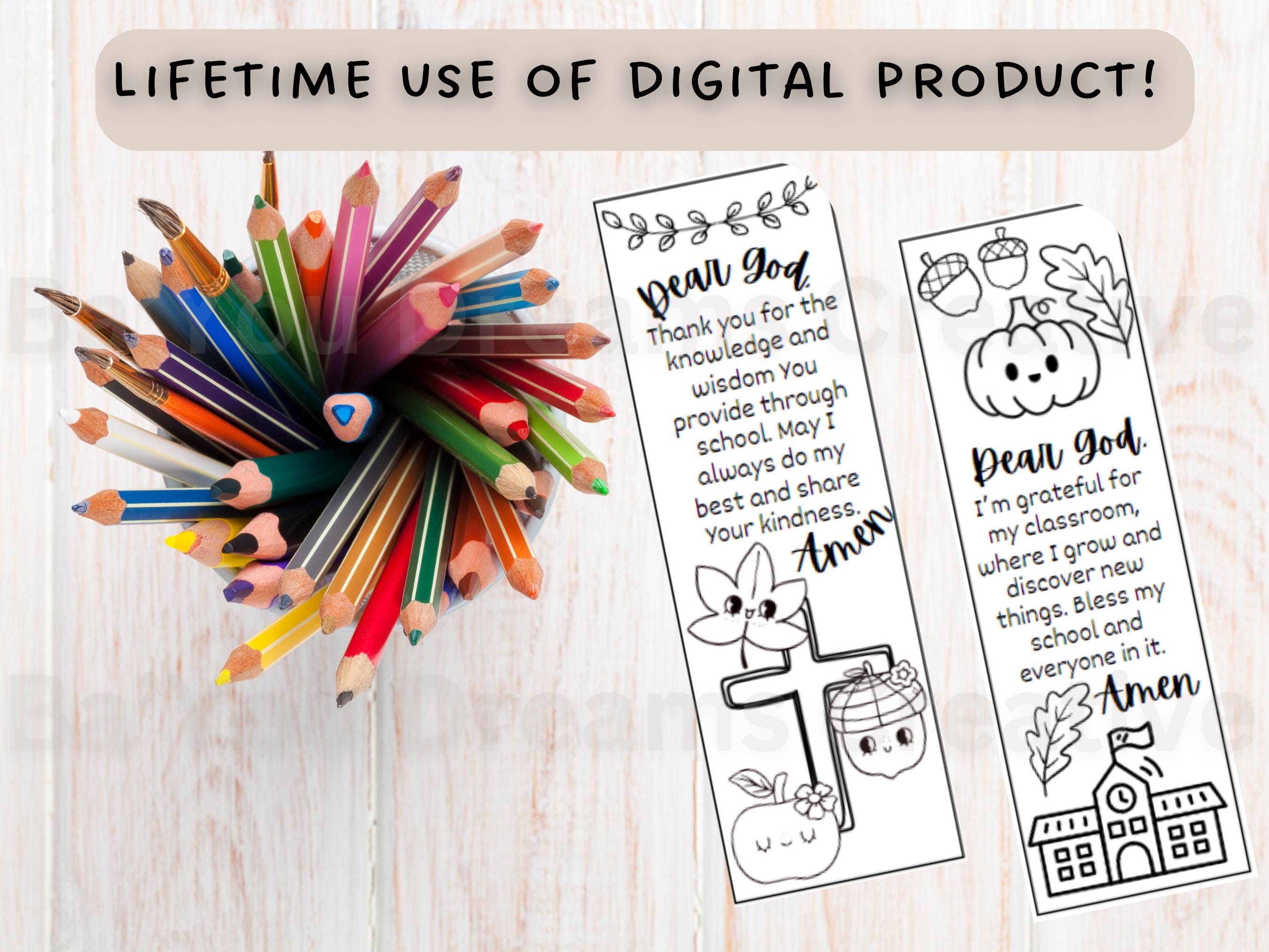 Printable Prayer Thanksgiving Bookmarks to Color Prayer Bookmarks for ...