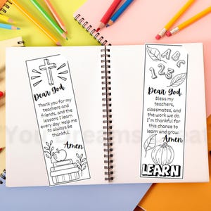 Printable Prayer Thanksgiving Bookmarks to Color Prayer Bookmarks for ...