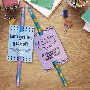 Printable Back to School Gift Tag, Pencil Gift Tag, Ink Saving ...