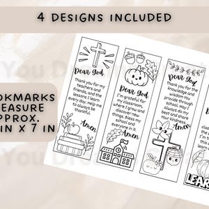 Printable Prayer Thanksgiving Bookmarks to Color Prayer Bookmarks for ...