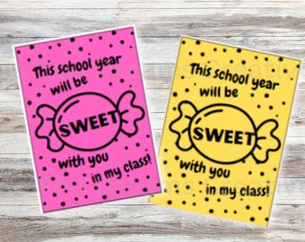 Printable Back to School Gift Tag, Pencil Gift Tag, Ink Saving ...