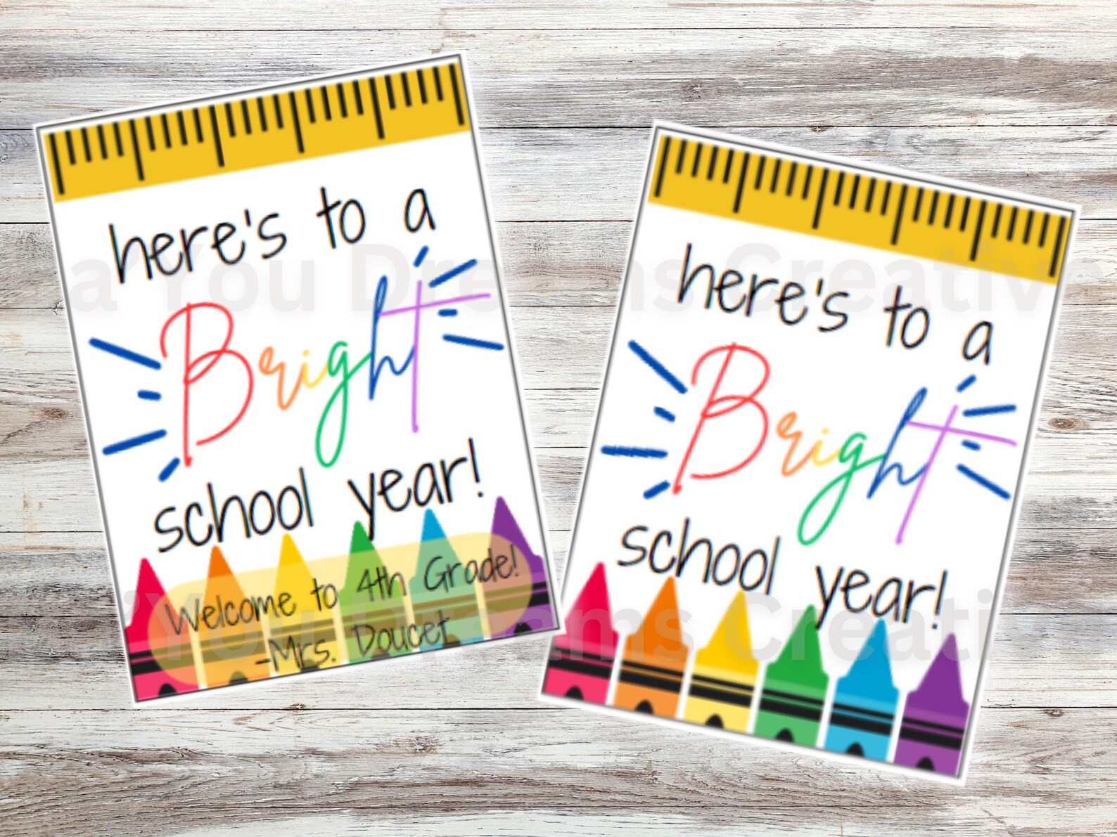 Printable Back to School Gift Tag, First Day of School Gift Tag for ...