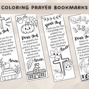 Printable Prayer Thanksgiving Bookmarks to Color Prayer Bookmarks for ...