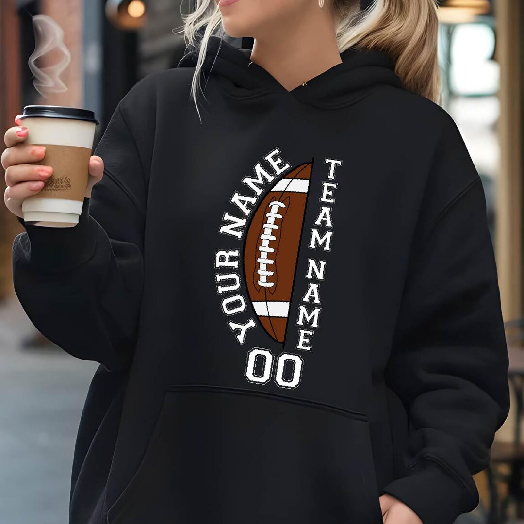 Custom Team Name Sweatshirt, Custom Sports Team Name American Football ...
