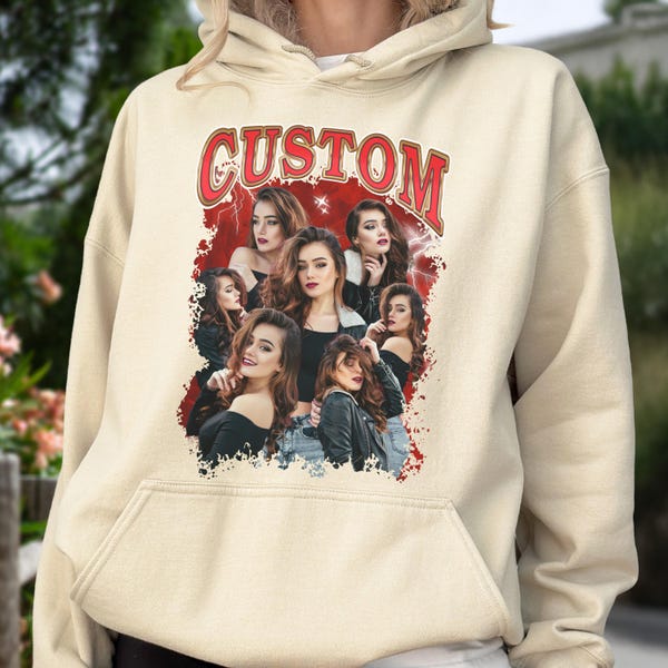 Bootleg Dog Face Hoodie - Etsy