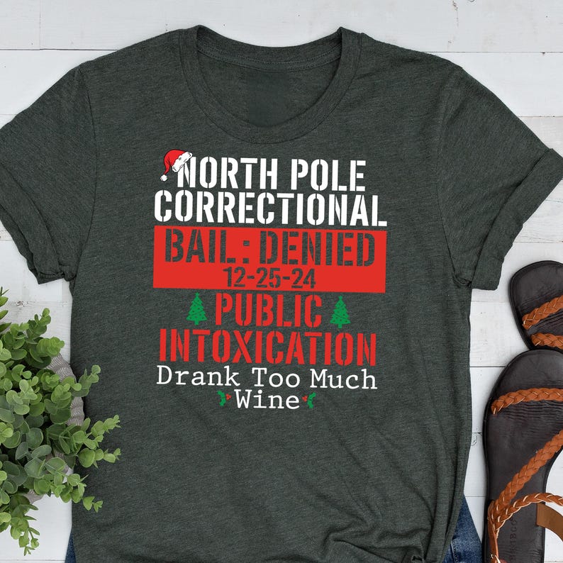 Custom North Pole Correctional Family Christmas Shirt: Matching Holiday ...