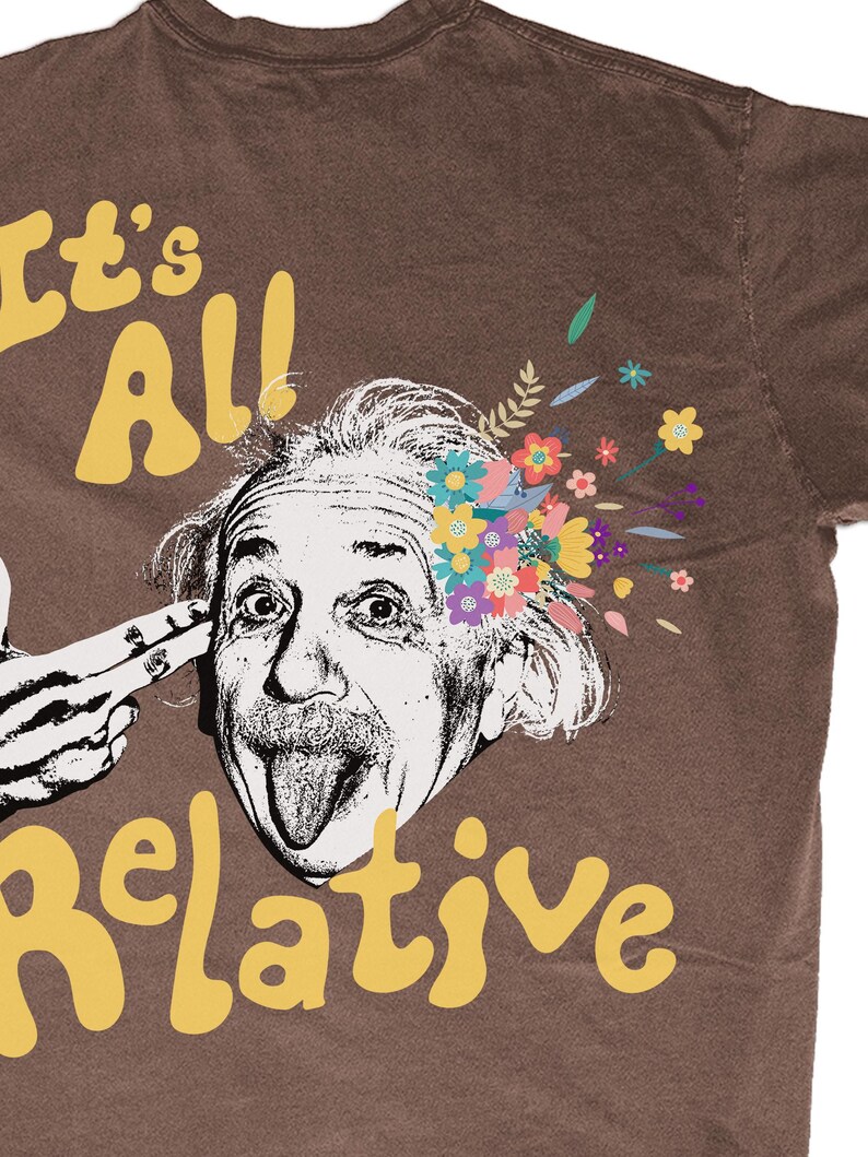 It's All Relative Oversized Purlple-brown Box Fit T-shirt - Etsy