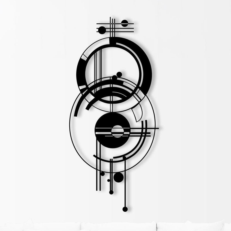 Geometric Metal Wall Art - Etsy