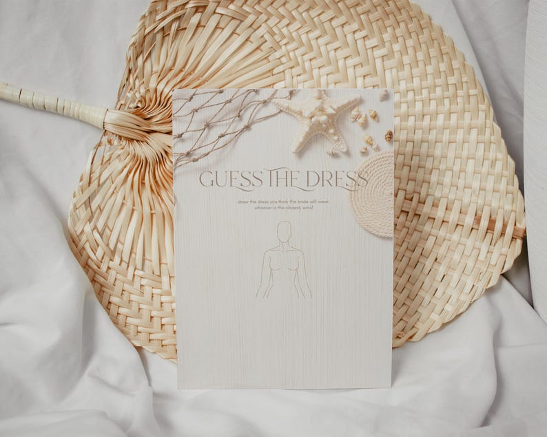 Seashell Bachelorette Party Games: Editable Bridal Shower Games ...