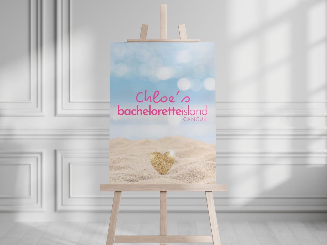 Bachelorette Island Welcome Sign Editable Bachelorette Welcome Signs ...