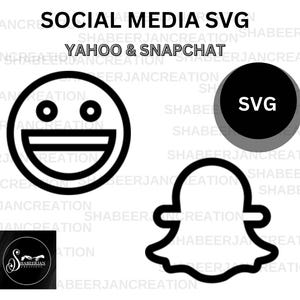 Social Media Icons SVG Youtube Logo Facebook Instagram Pinterest Social ...