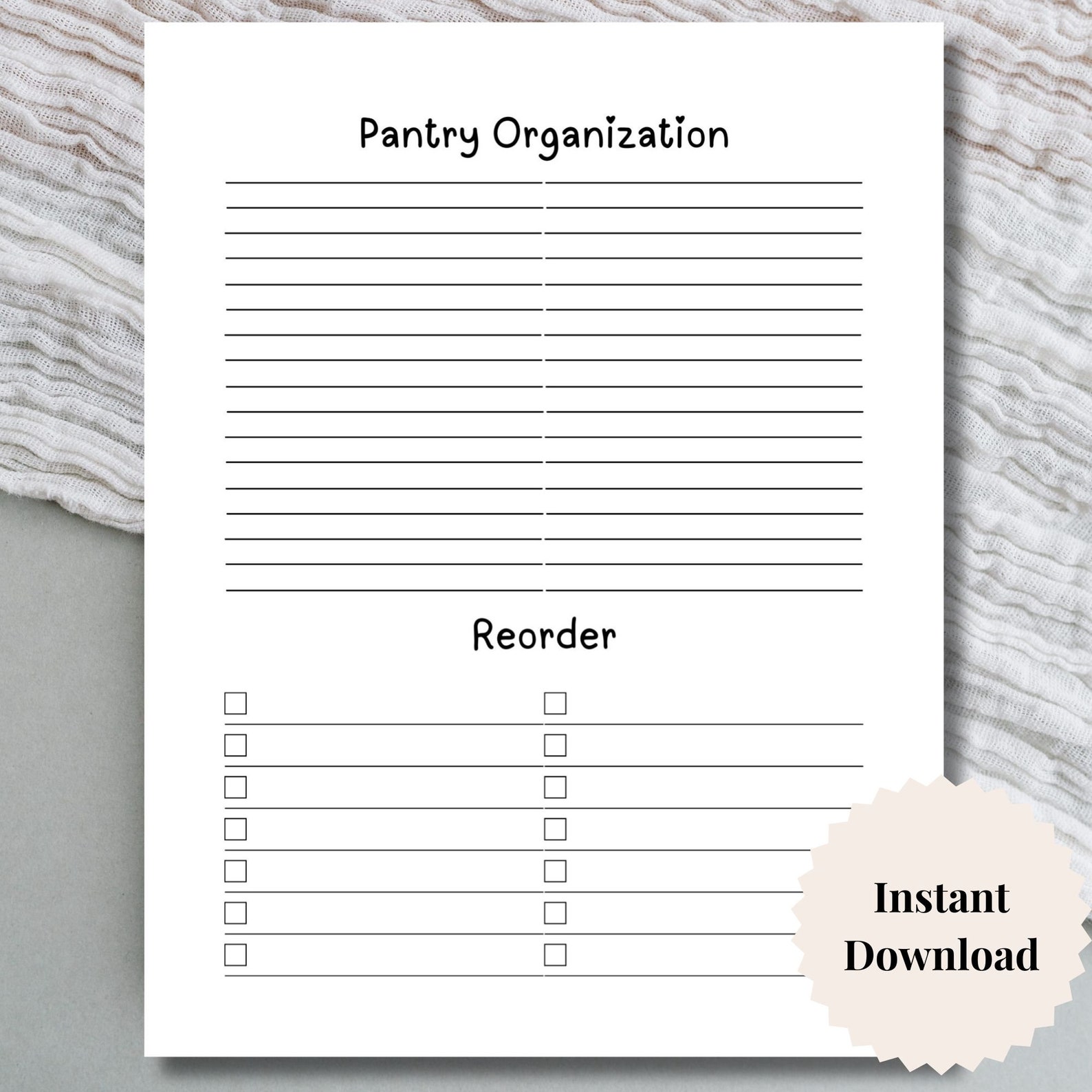 Pantry Organizer|instant Download|pantry Inventory|pantry List|pantry ...