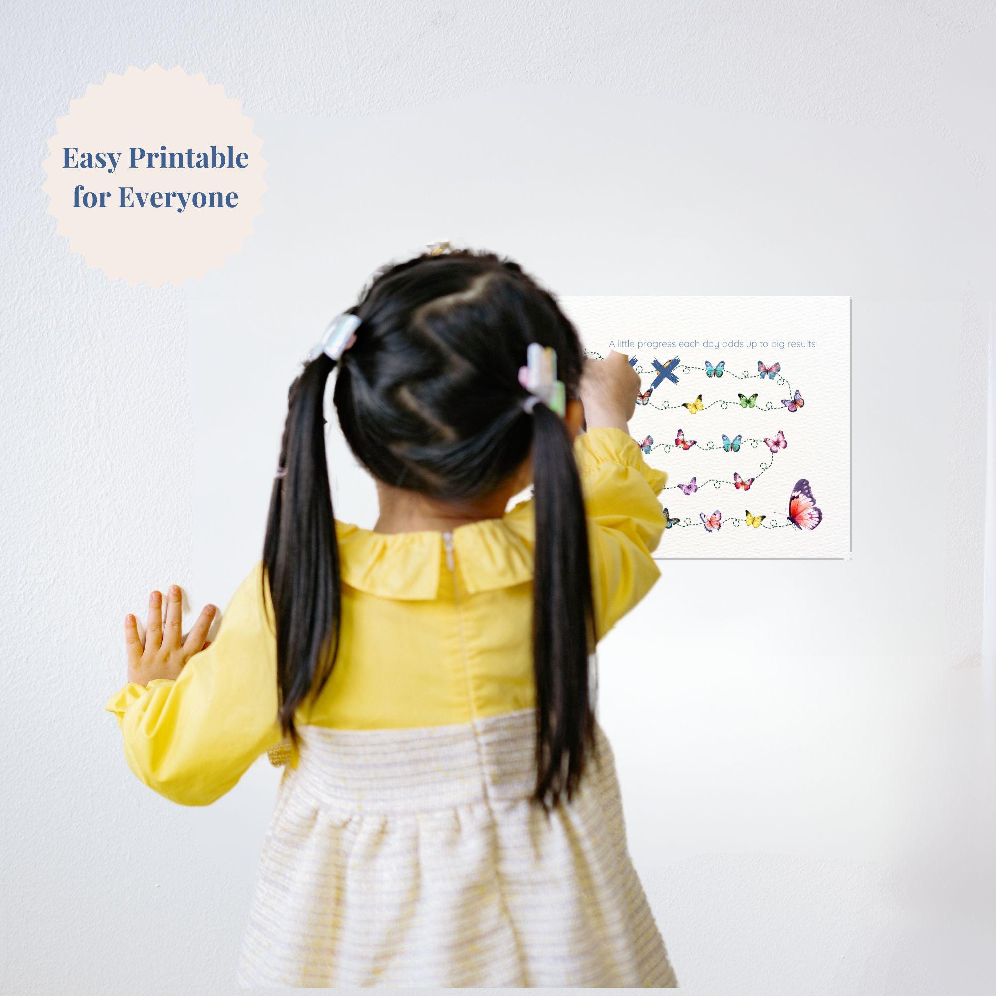 Progress Tracker Butterfly Countdown Butterfly Progress Chart