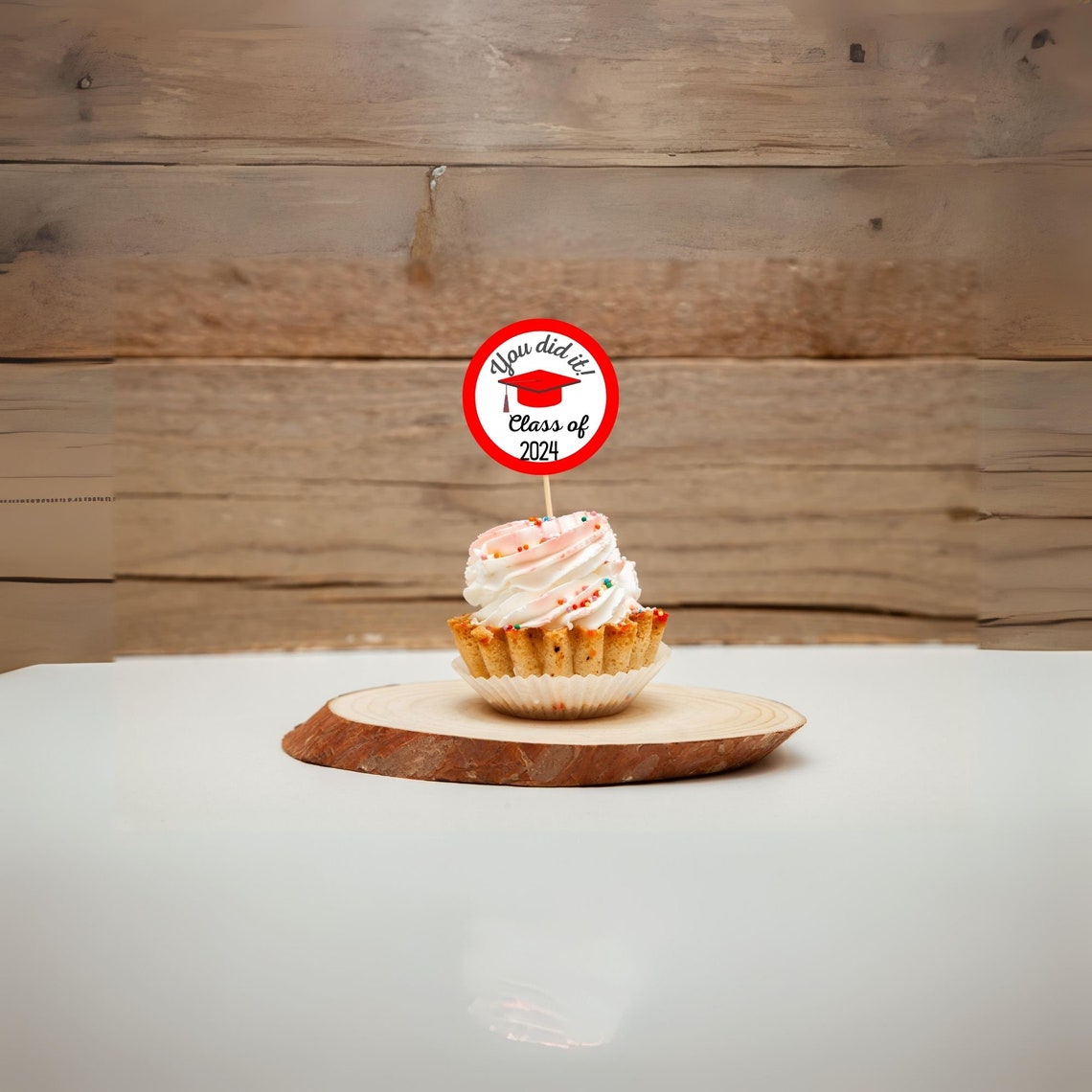 Graduation Cupcake Toppers, 2024 Graduation Party Decorations, Class of ...